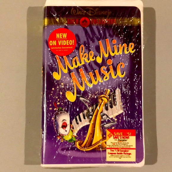 Disney | Media | Walt Disney Make Mine Music Vhs Brand New Still In ...